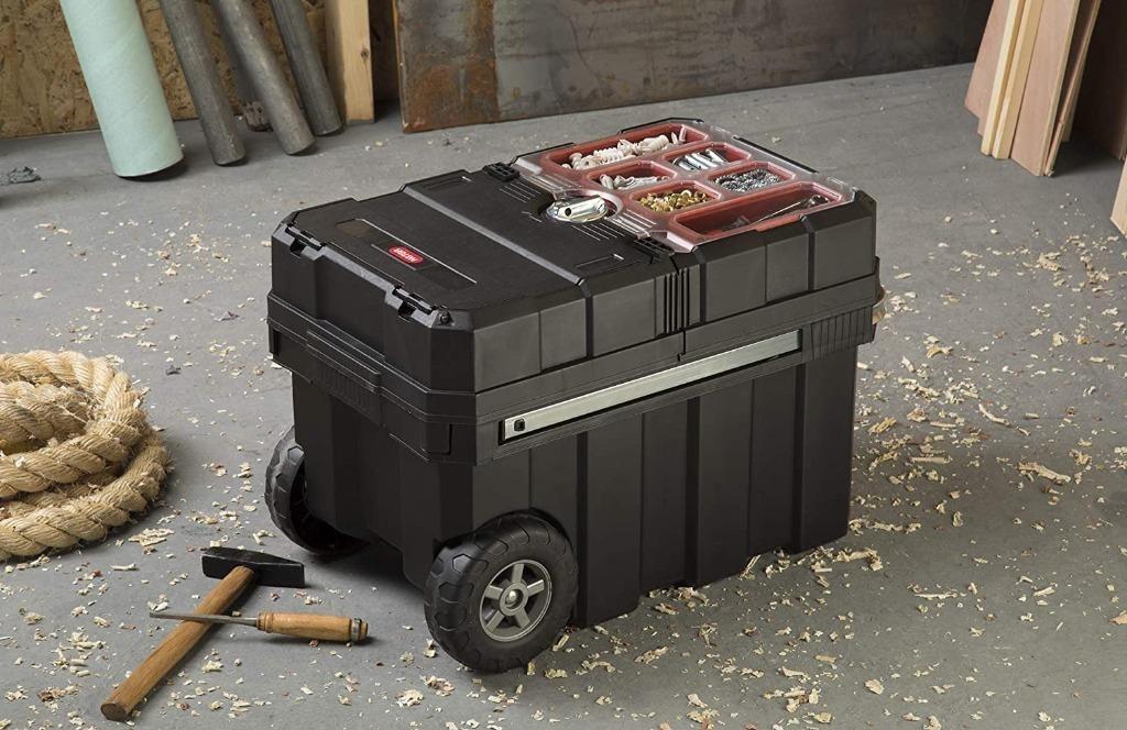[BML] USA Keter Masterloader Resin Rolling Tool Box with Locking System ...