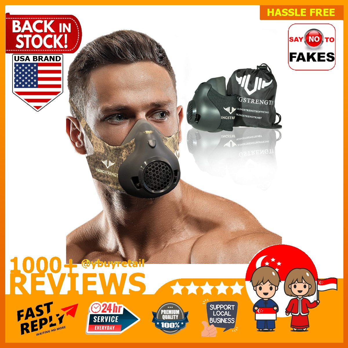 [BML] Vikingstrength New 24 Levels Training Workout Mask for Running ...