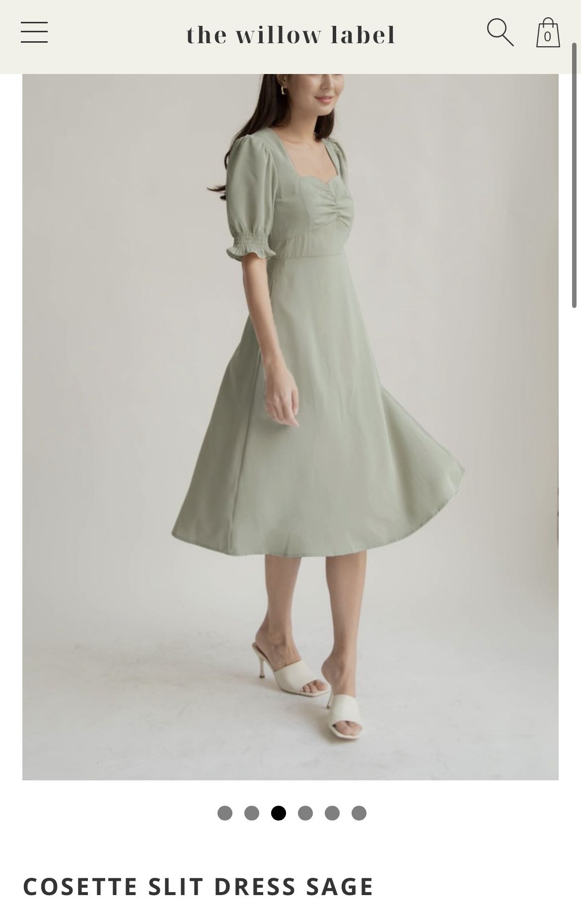 BNWT Willow label cosette slit dress in sage, Women's Fashion, Dresses ...