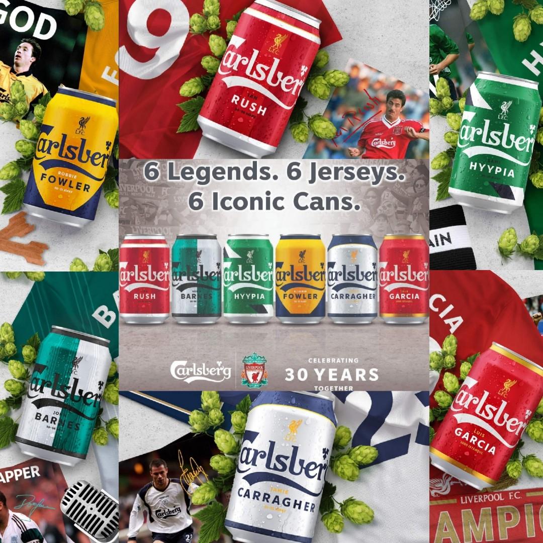 Brand New Liverpool Carlsberg Jersey Design Full Complete Set Beer and ...