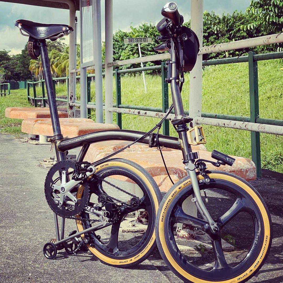 2021 Brompton black Lacquer (Titanium), Sports Equipment, Bicycles ...