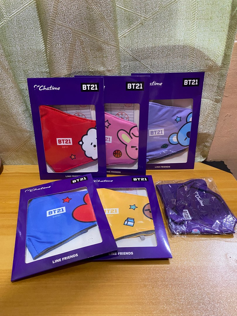 BT21 Face Masks, Health & Nutrition, Face Masks & Face Shields on Carousell