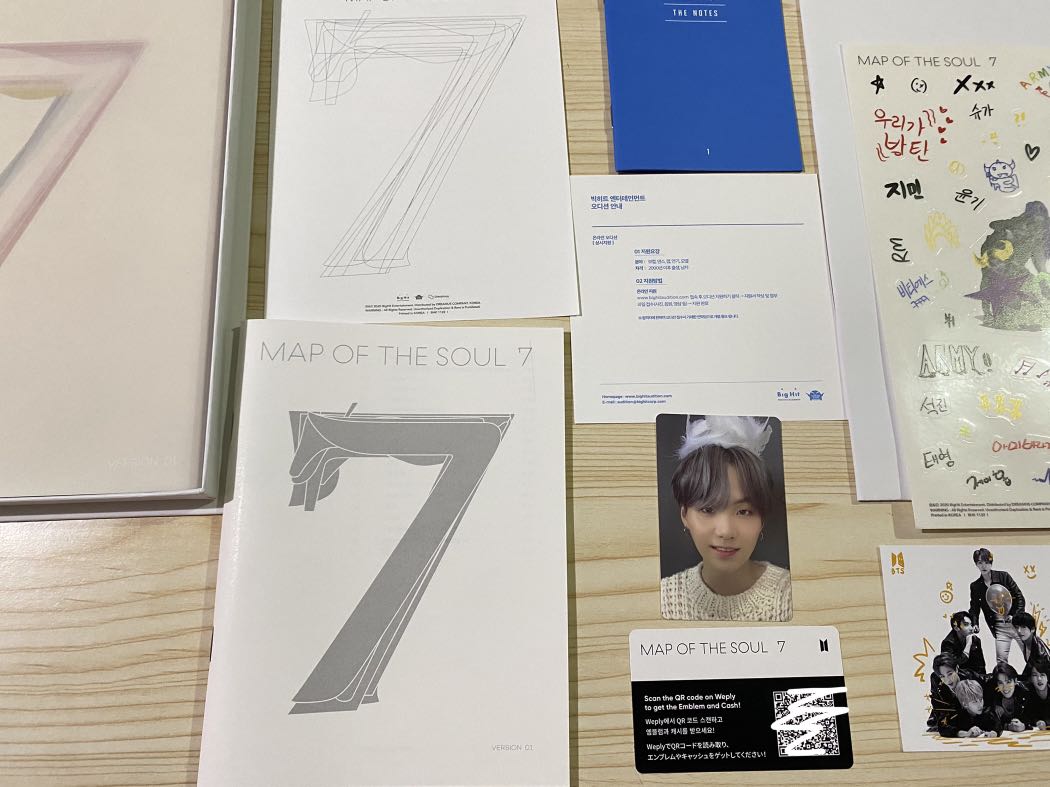 BTS MOTS MAP OF THE SOUL: 7 ALBUM (ver 1), Hobbies & Toys, Memorabilia ...
