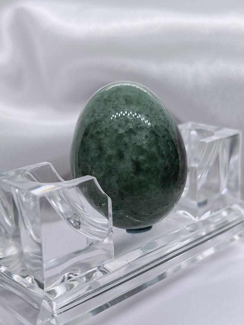 Burmese Jadeite Type A Green Jadeite Egg & Wuji Jadeite Egg display, Hobbies & Toys, Memorabilia ...
