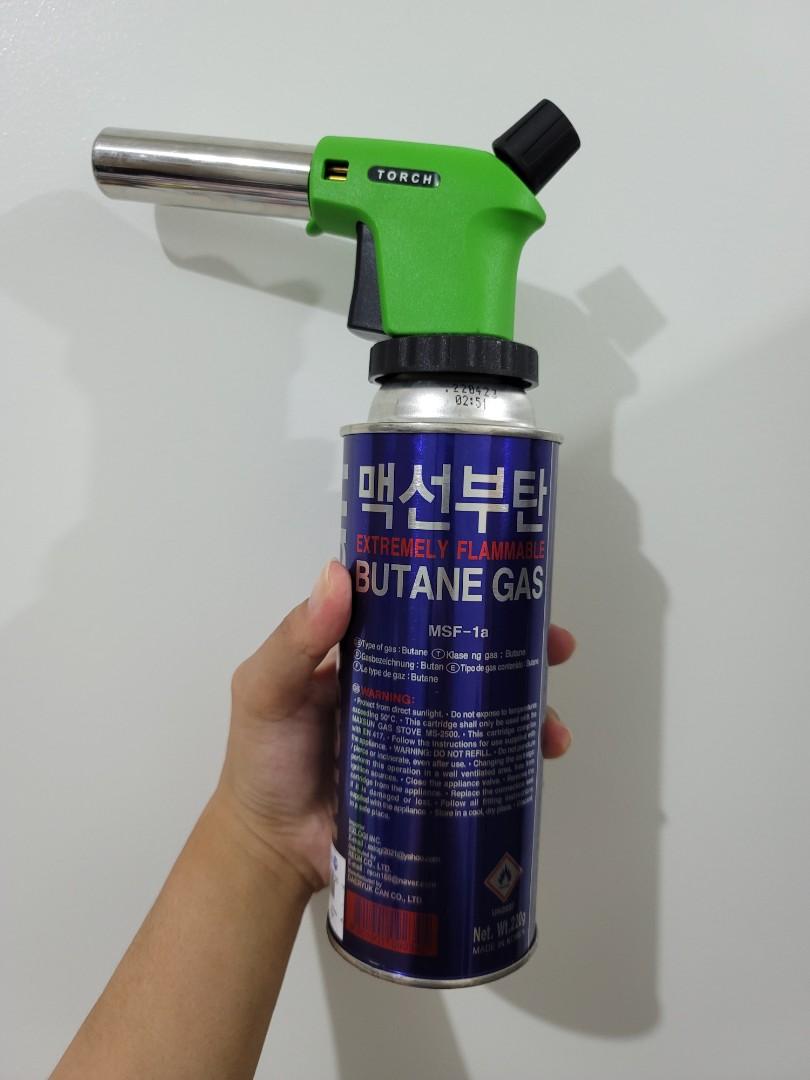 Butane Gas with the torch, Furniture & Home Living, Home Improvement ...
