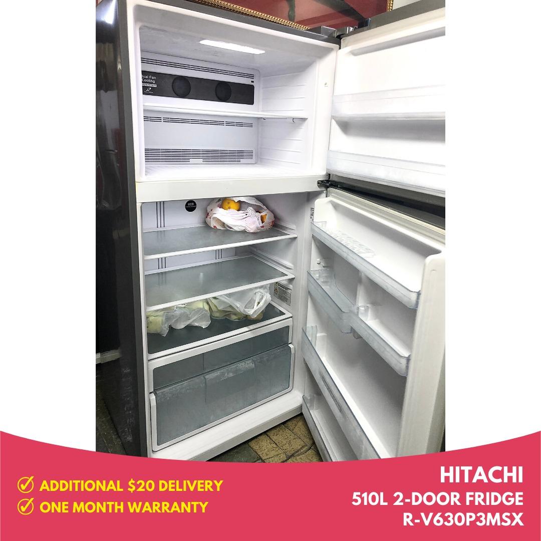 BUY NOW! HITACHI 510L 2-Door Fridge_R-V630P3MSX (91896), TV & Home ...