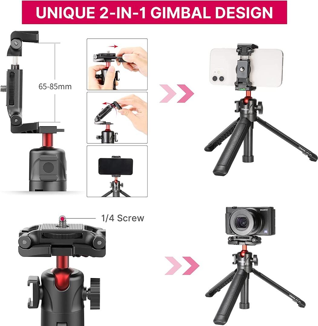 實體店鋪 ULANZI MT-41 Portable Vlogging Tripod Stand 45cm with Cold Shoe ...