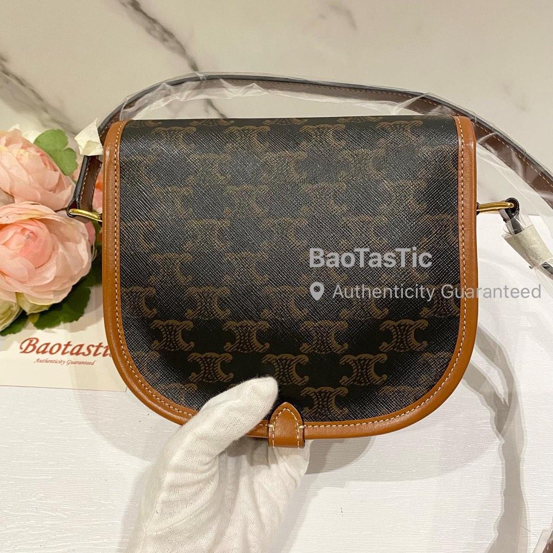 Celine Folco Medium in Triomphe Canvas, Luxury, Bags & Wallets on Carousell