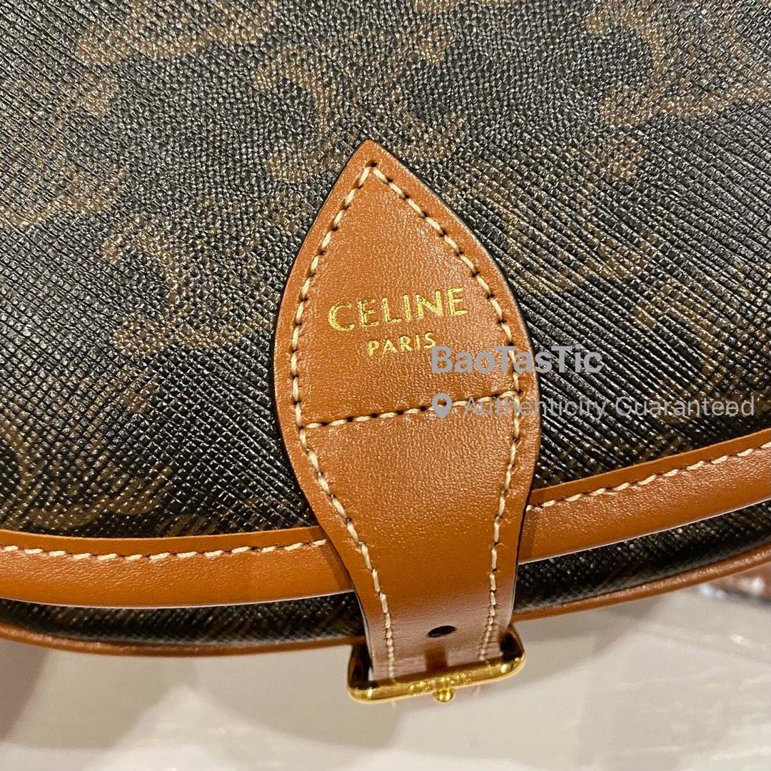 Celine Folco Medium in Triomphe Canvas, Luxury, Bags & Wallets on Carousell