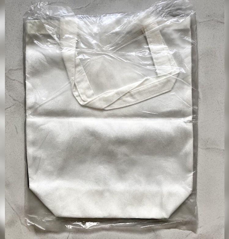 Cesar Fabric Recycle Bag Dark Blue White Dog, Everything Else on Carousell