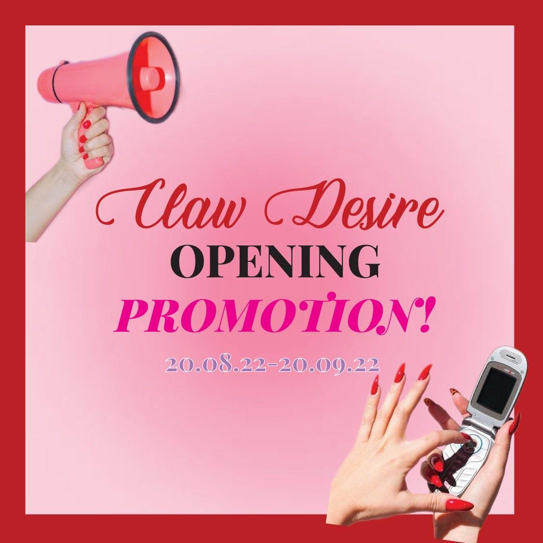 Claw Desire Opening Promotion, Announcements on Carousell