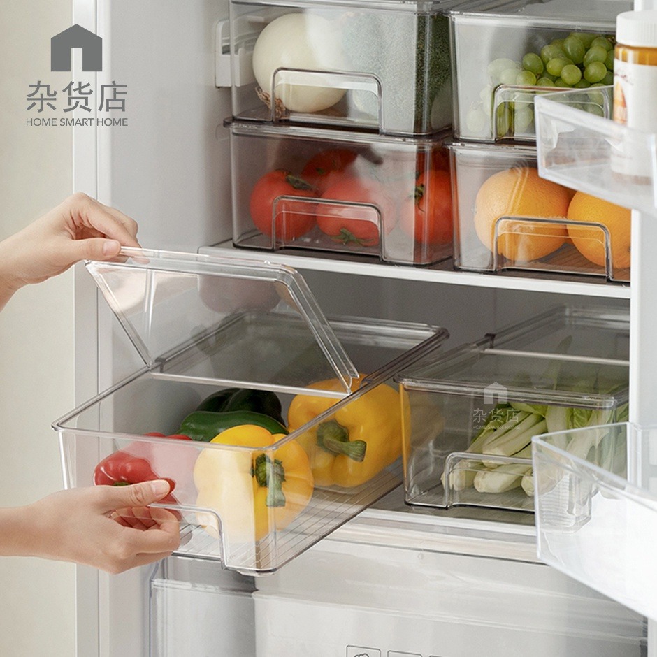 Clear Fridge Organiser Egg Tray with Optional Lid, Furniture & Home ...