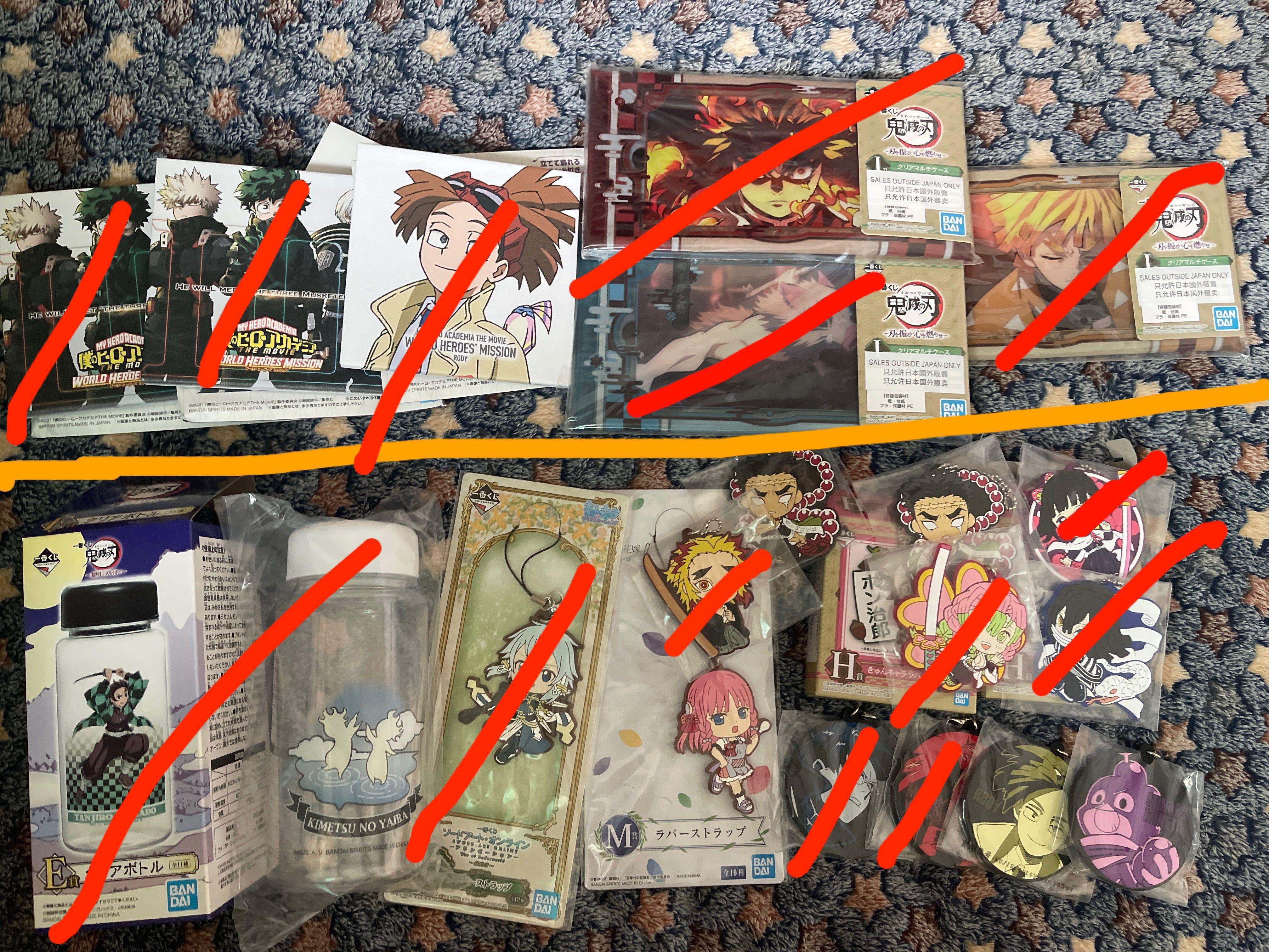 [CLEARANCE CHEAP] KUJI SMALL PRIZES one piece jujutsu kaisen demon ...