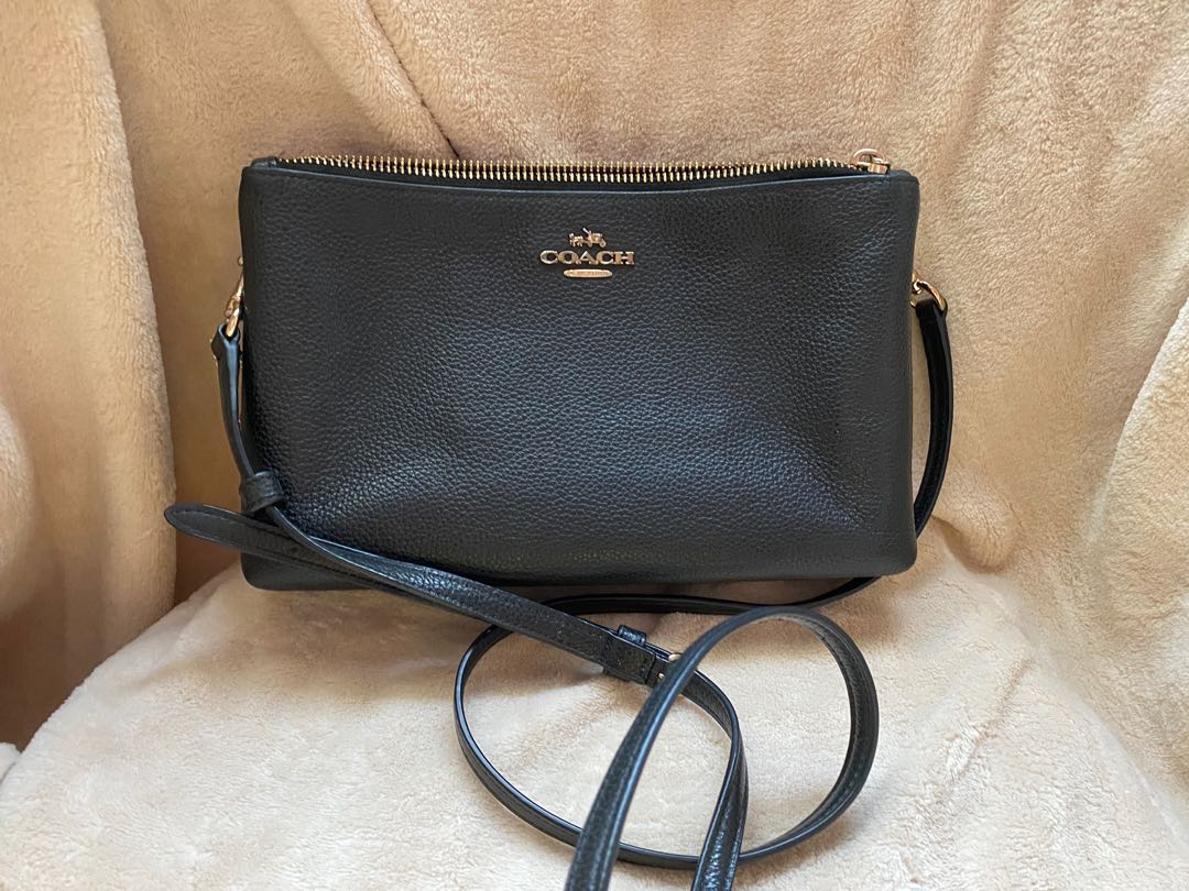 Coach Sling Bag Black, Women's Fashion, Bags & Wallets, Cross-body Bags ...