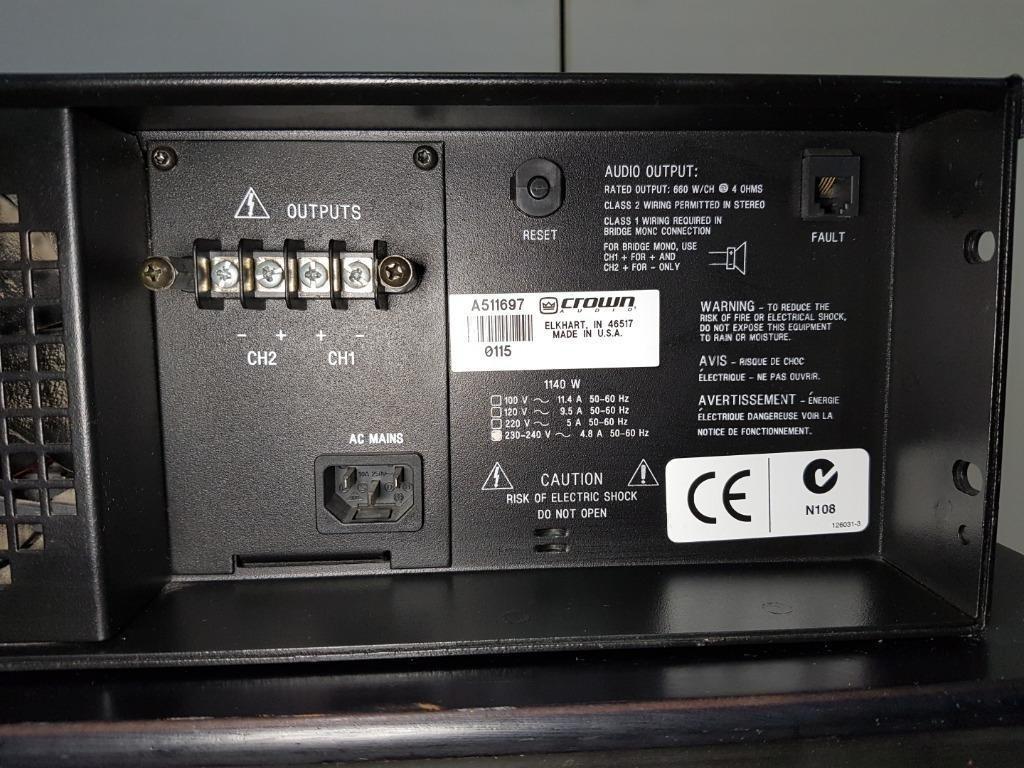CROWN CL2 Amp / Amplifier, Audio, Soundbars, Speakers & Amplifiers on ...