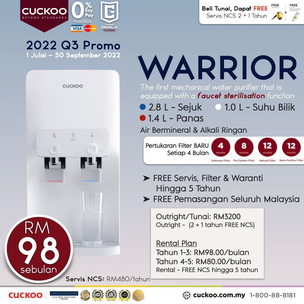 CUCKOO WARRIOR WATER PURIFIER, TV & Home Appliances, Kitchen Appliances ...