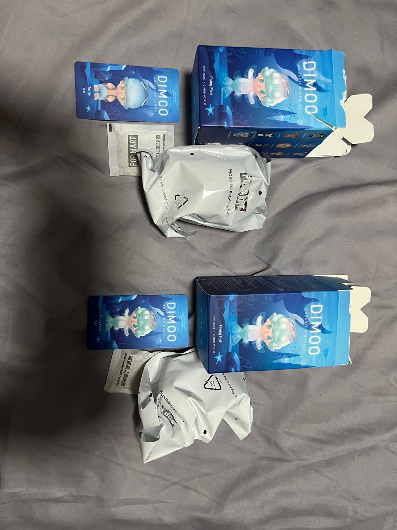 Dimoo aquarium turtle and flying fish, Hobbies & Toys, Memorabilia ...