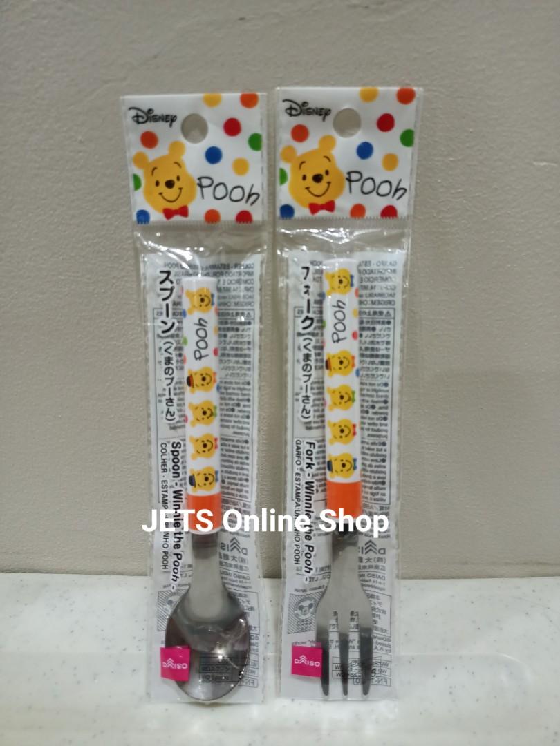 Disney Characters Spoon and Fork Set, Furniture & Home Living ...