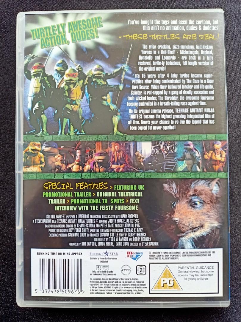 DVD Teenage Mutant Ninja Turtles - The Movie, Hobbies & Toys, Music ...