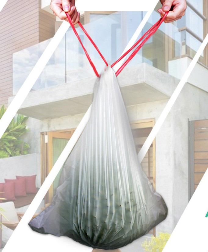 E-Clean 120L Drawstring garbage / trash bags 50pieces on a roll ...