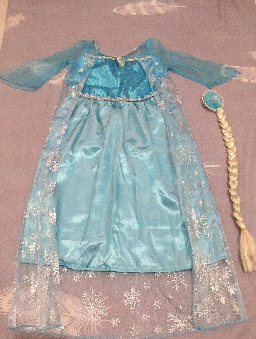 Elsa Costume with Braid Accessory, Babies & Kids, Babies & Kids Fashion ...