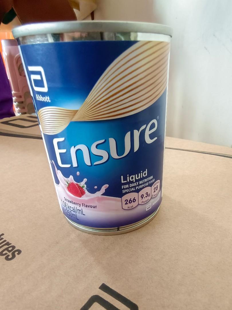 Ensure Liquid 250ml - Strawberry flavour, Health & Nutrition, Health ...