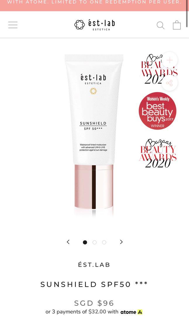 Est lab - ESTETICA Sunshield SPF 50 blocks our blue light , Beauty & Personal Care, Face, Face ...