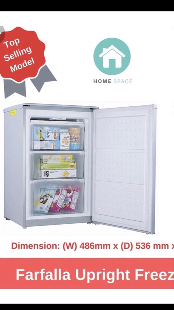Farfalla Upright Freezer (80L) FUF-GA80 Fridge, Furniture & Home Living ...