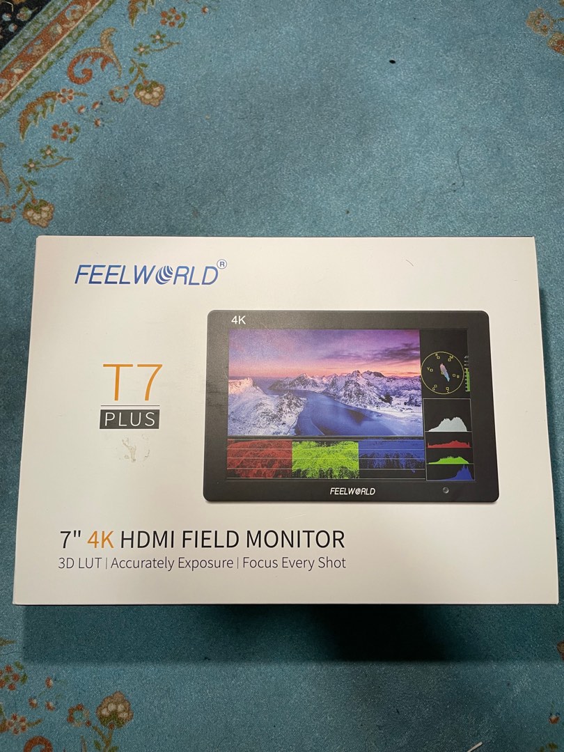 FEELWORLD T7 PLUS 7" On-Camera Field Monitor - (3D LUT, Support 4k HDMI ...