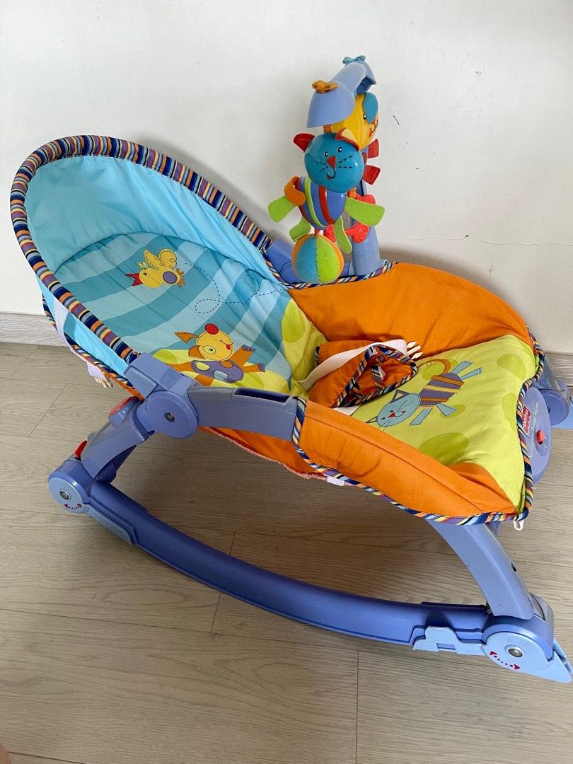 FISHER PRICE NEWBORN-TO-TODDLER PORTABLE ROCKER, Babies & Kids, Baby ...