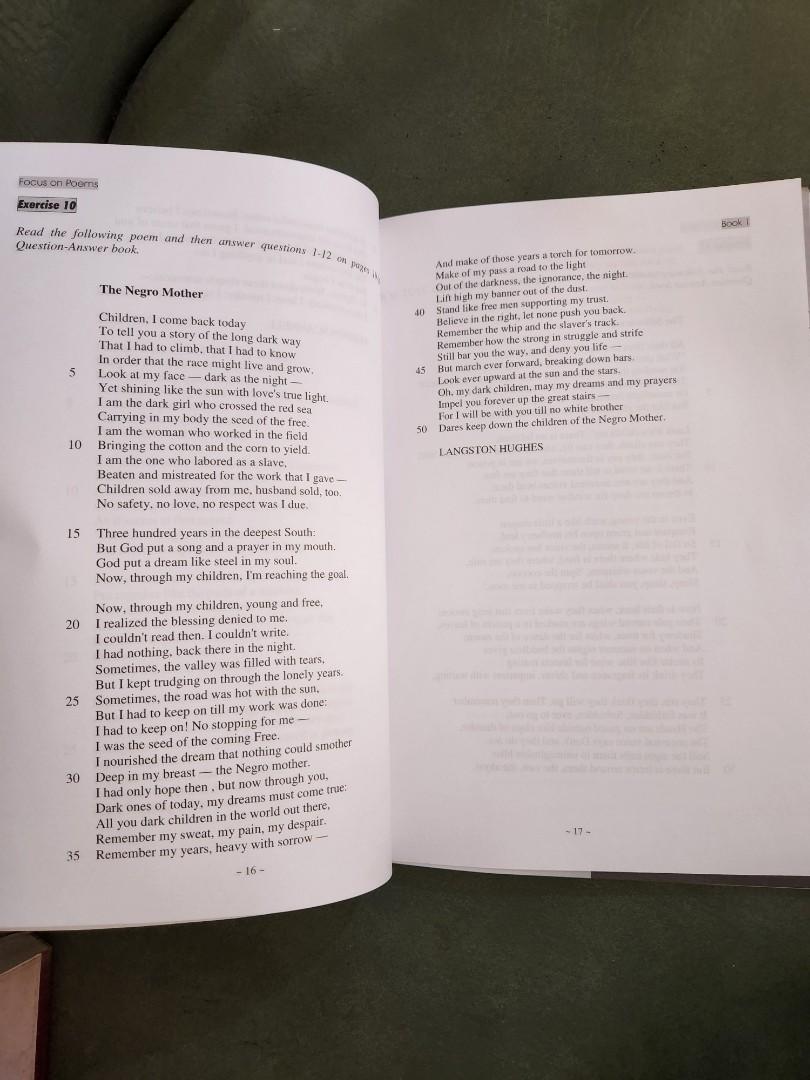 Focus on Poems - HKDSE English Paper 1 - Comprehension exercise on ...