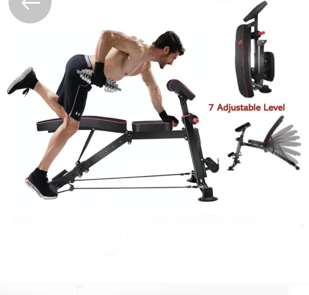 Foldable Workout Bench Exercise Home Gym Bench / Foldable Bench Fitness ...