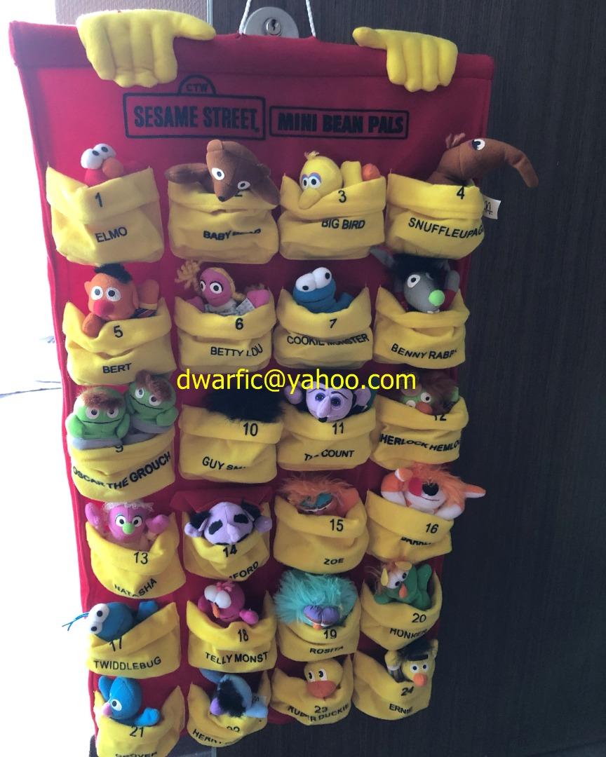 Full set of Mcdonald's Sesame Street 24 plush and 1 hanger, Hobbies ...
