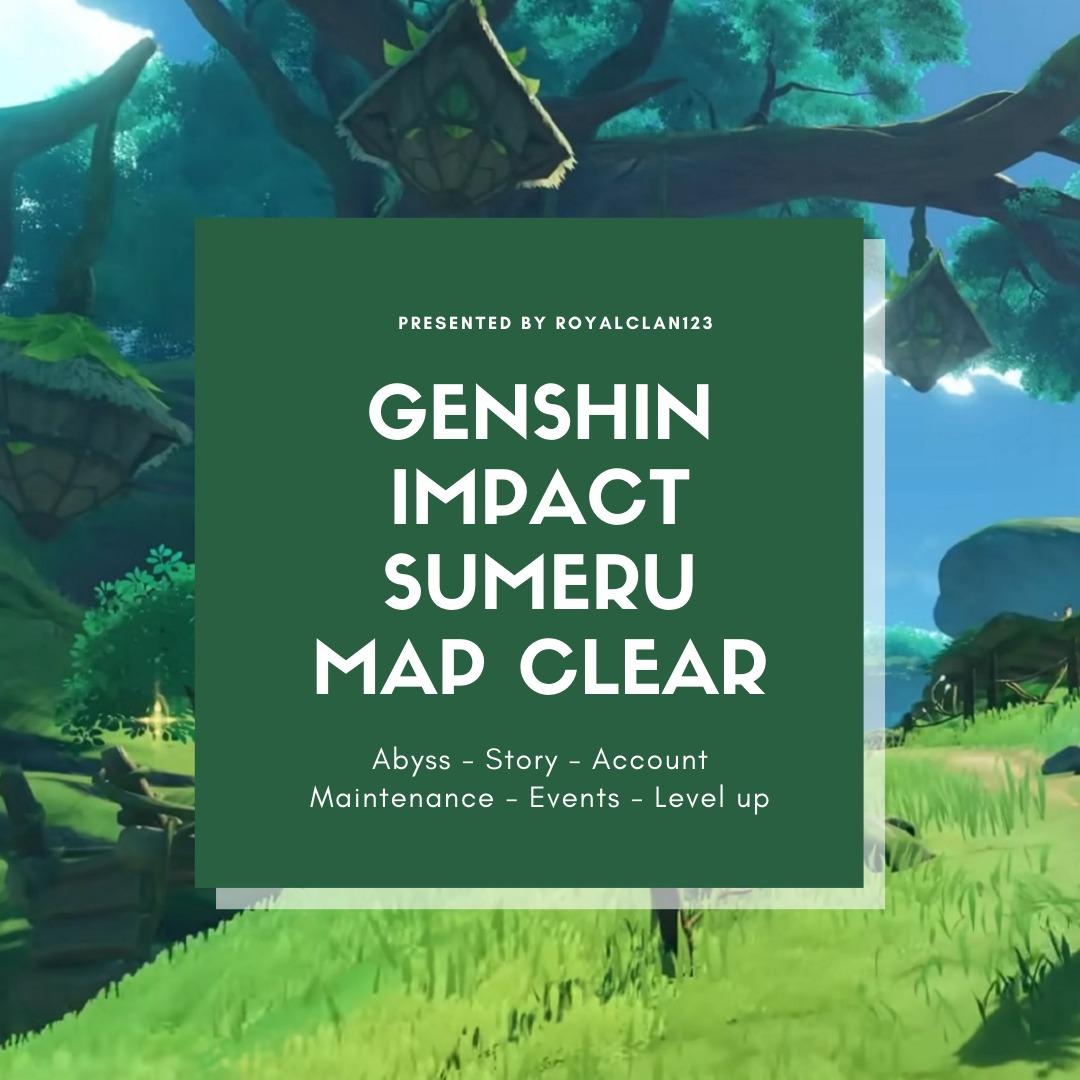 Genshin Impact Sumeru Map Clear 100%, Video Gaming, Video Games, Others ...
