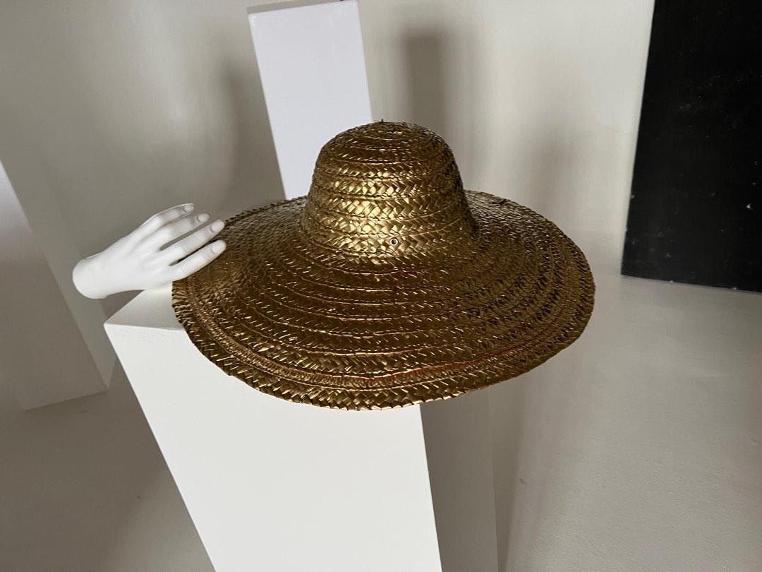 Golden Straw Hat, Men's Fashion, Watches & Accessories, Caps & Hats on ...