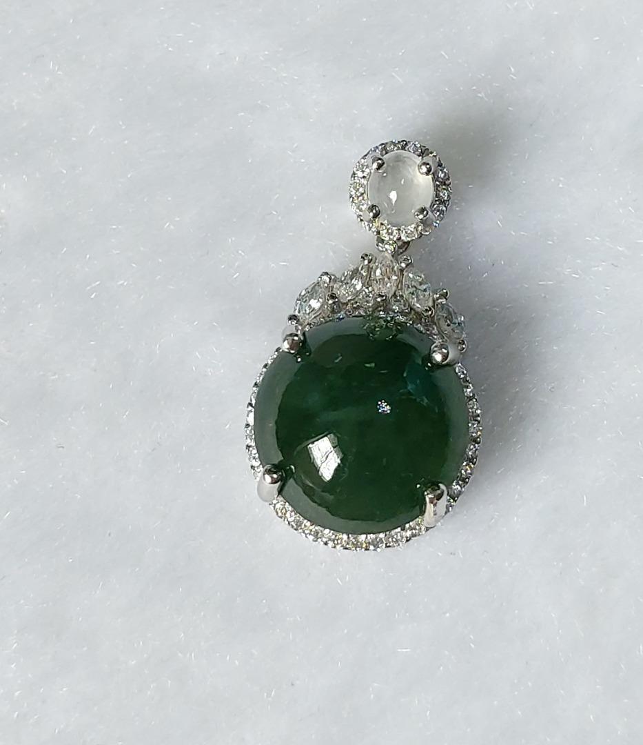 Grade A Myanmar Natural Jadeite Pendant, Women's Fashion, Jewelry ...