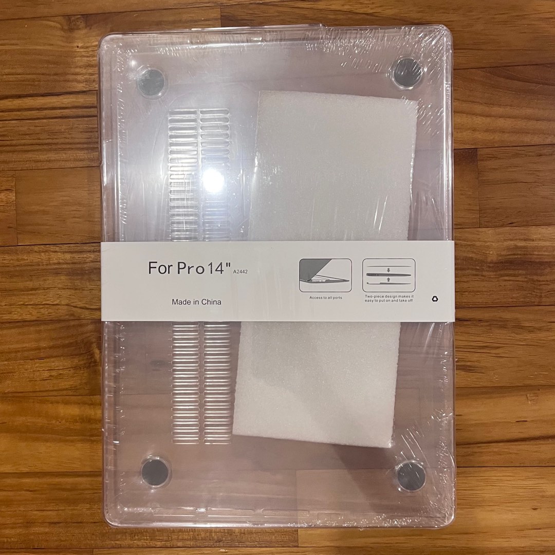 Hard Clear Laptop Case - M1 Macbook 14 inch, Computers & Tech, Parts ...