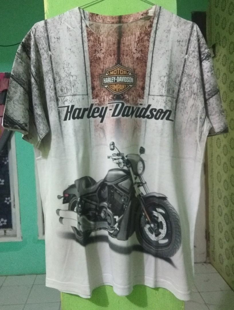 Harley davidson/kaos pria/kaos cowok/kaos gambar motor, Fesyen Pria ...