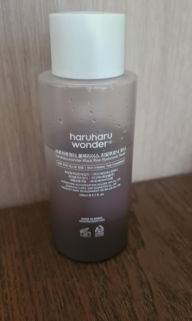 Haruharu Wonder Black Rice Hyaluronic Toner, Beauty & Personal Care, Face, Face Care on Carousell