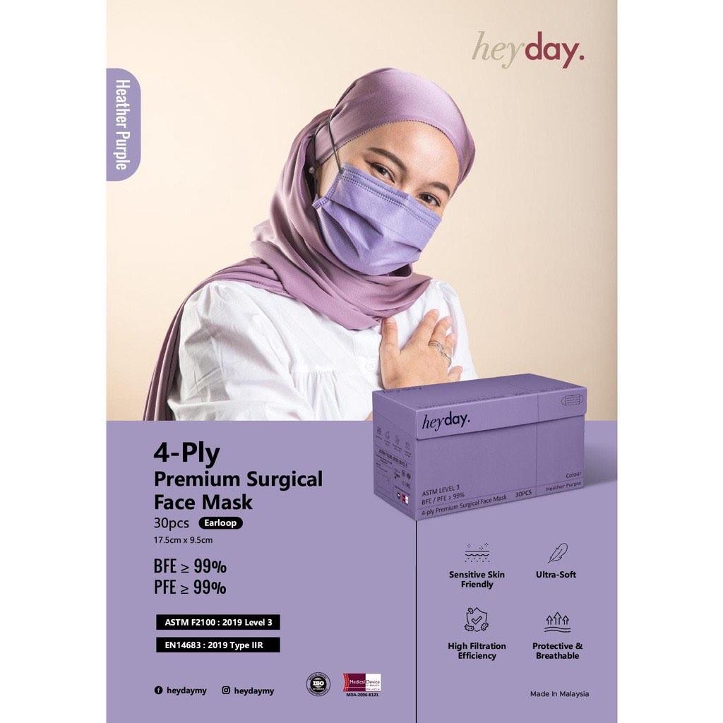 Heyday 4Ply Medical Mask, Health & Nutrition, Face Masks & Face Shields ...