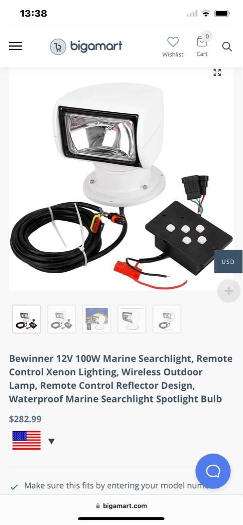 HID REMOTE SEARCHLIGHT, Car Accessories, Electronics & Lights on Carousell