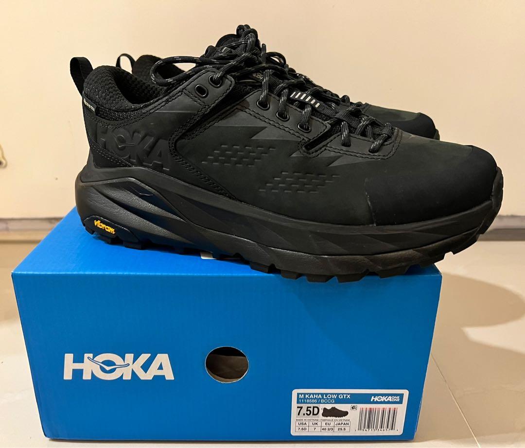 Hoka One One Kaha low GTX 黑色超型防水行山鞋 Goretex面 型過Anacapa Nike, 男裝, 鞋, 波鞋 ...