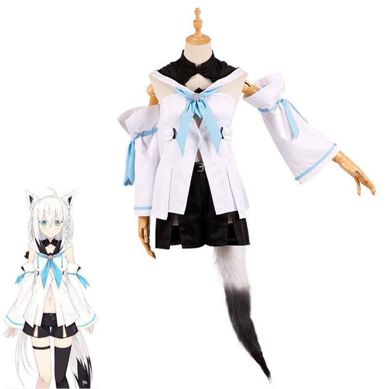 Hololive Shirakami Fubuki Cosplay, Women's Fashion, Dresses & Sets ...