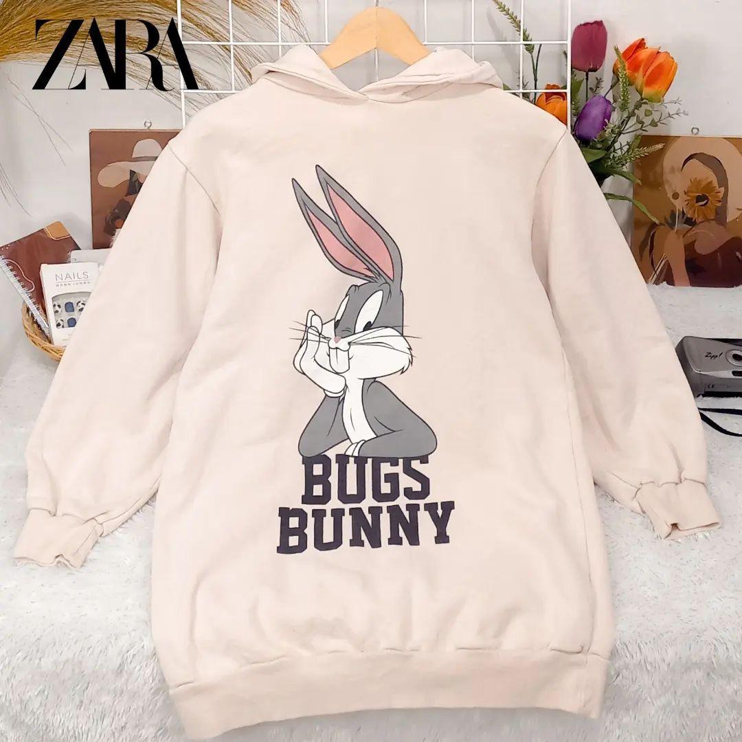 Hoodie Bugs Bunny Rare Zara X Disney for kids 13-14, Fesyen Wanita ...