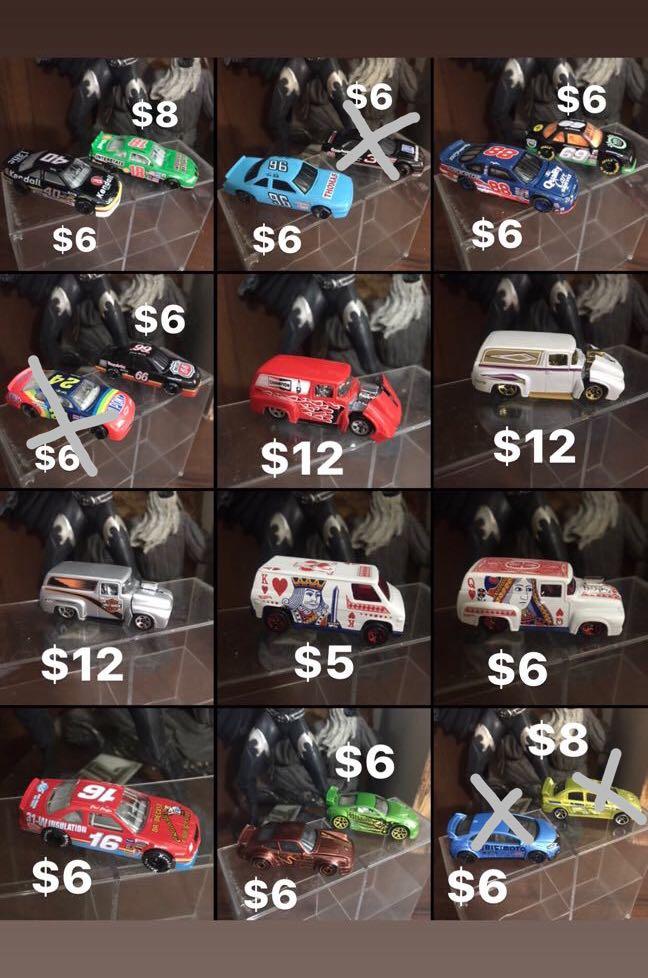 Hotwheels Porsche gassers dodge van gulf NASCAR McLaren EK9 and more ...