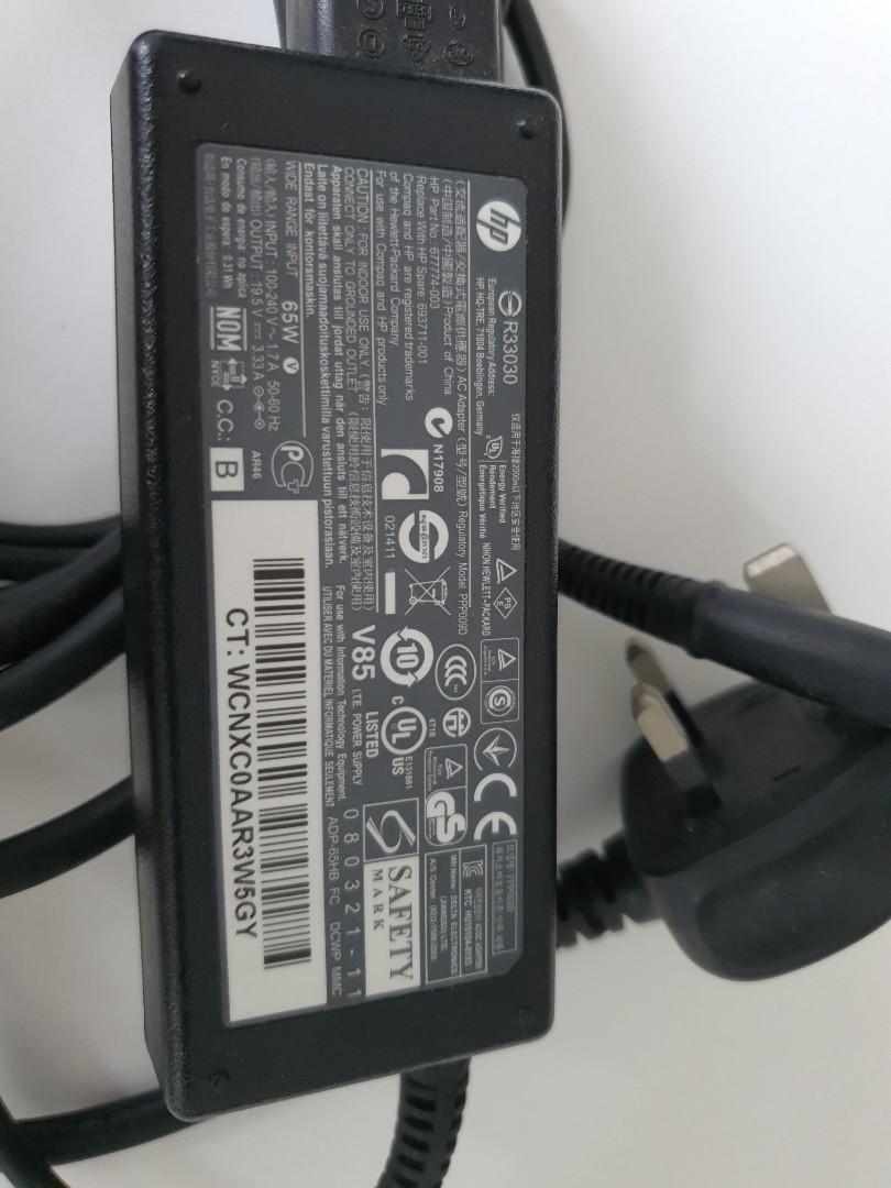 HP laptop Adaptor, Computers & Tech, Parts & Accessories, Cables ...
