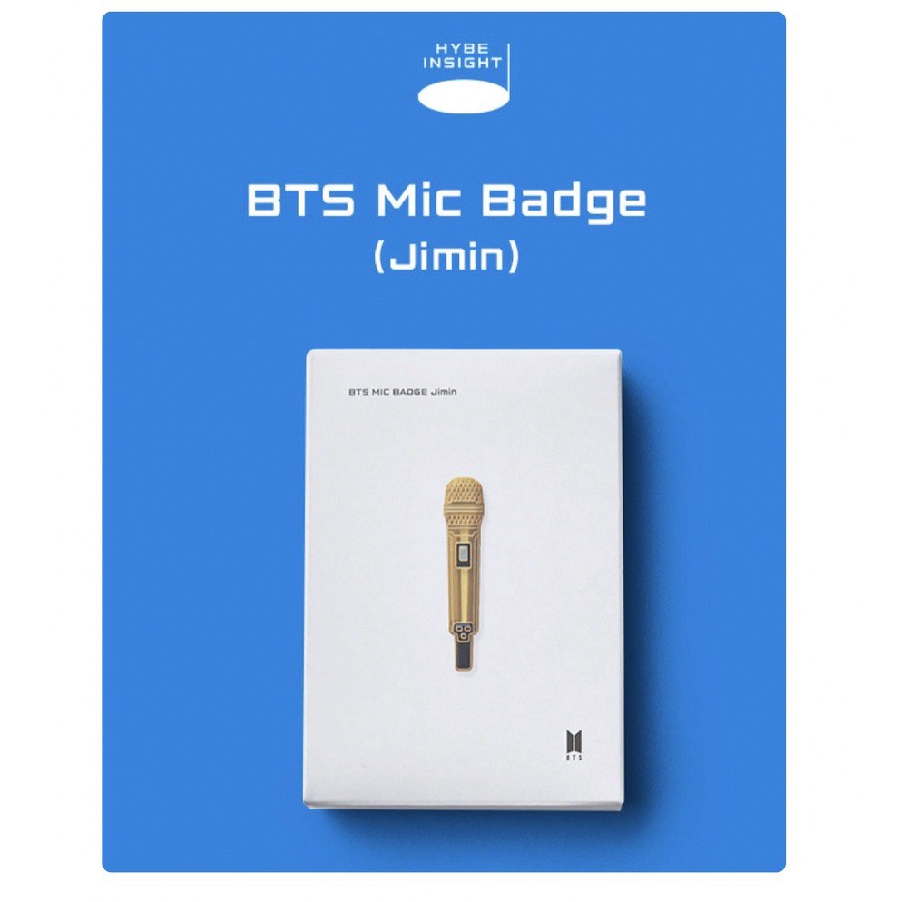HYBE INSIGHT Official Visitor Only Merch - BTS Jimin Mic Badge ...