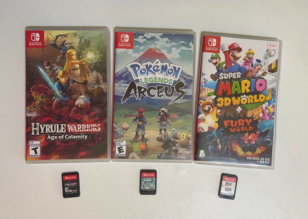 Hyrule Warrior Age of Calamity Zelda Pokemon Arceus Mario 3D Word Fury ...