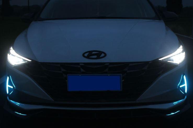Hyundai Avante CN7 2020 - 2021 Front Fog lamp LED DRL Assembly with 3 colors, Car Accessories ...