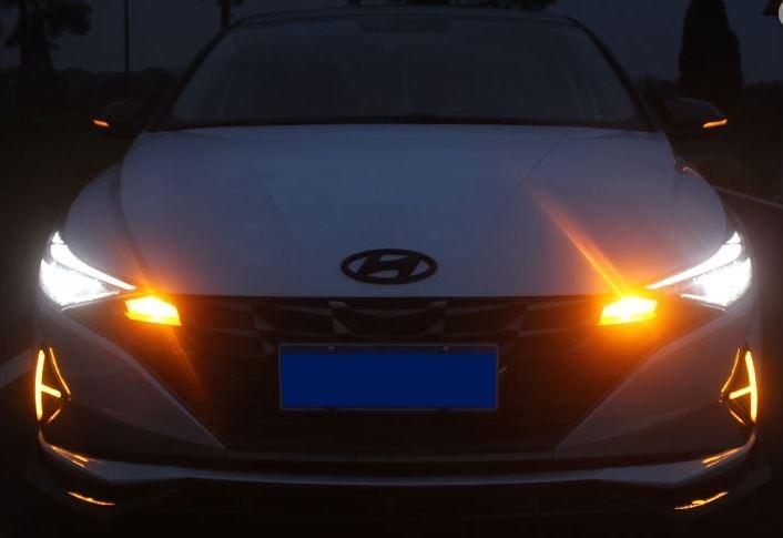 Hyundai Avante CN7 2020 - 2021 Front Fog lamp LED DRL Assembly with 3 colors, Car Accessories ...